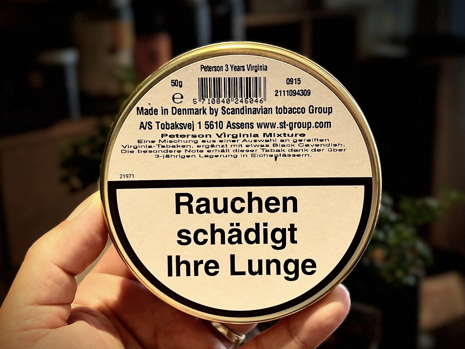 Peterson 3 Years Cask Aged – QUÝ TẨU THUỐC