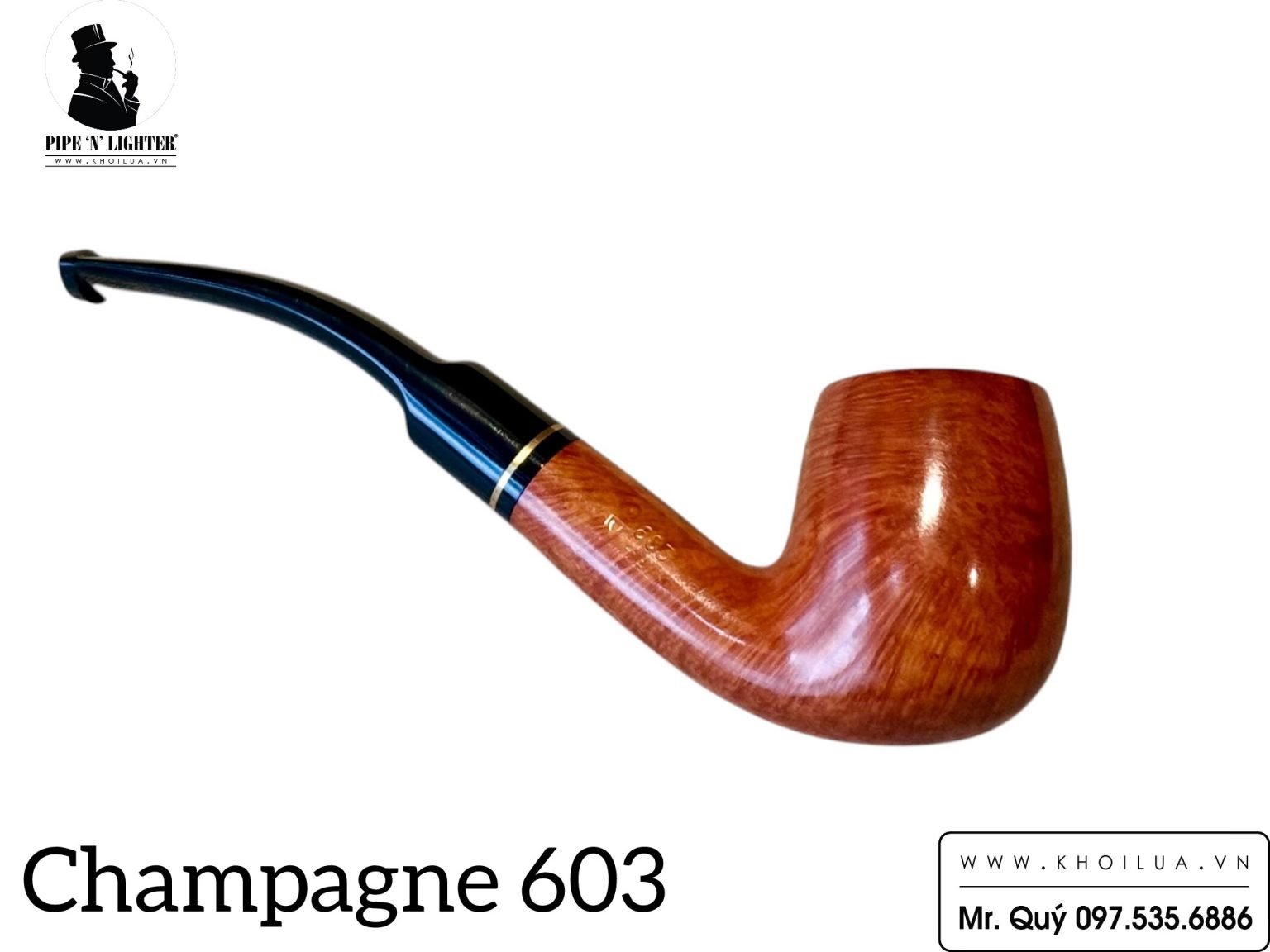 A197_ Tẩu Savinelli Champagne 603 Unsmoked – QUÝ TẨU THUỐC
